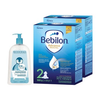 Zestaw 2 x Bebilon 2 Advance Pronutra, 1000 g + Bioderma ABCDerm Cold ...