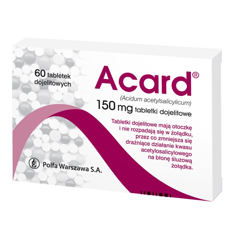 Acard, 150 mg, tabletki dojelitowe, 60 szt.