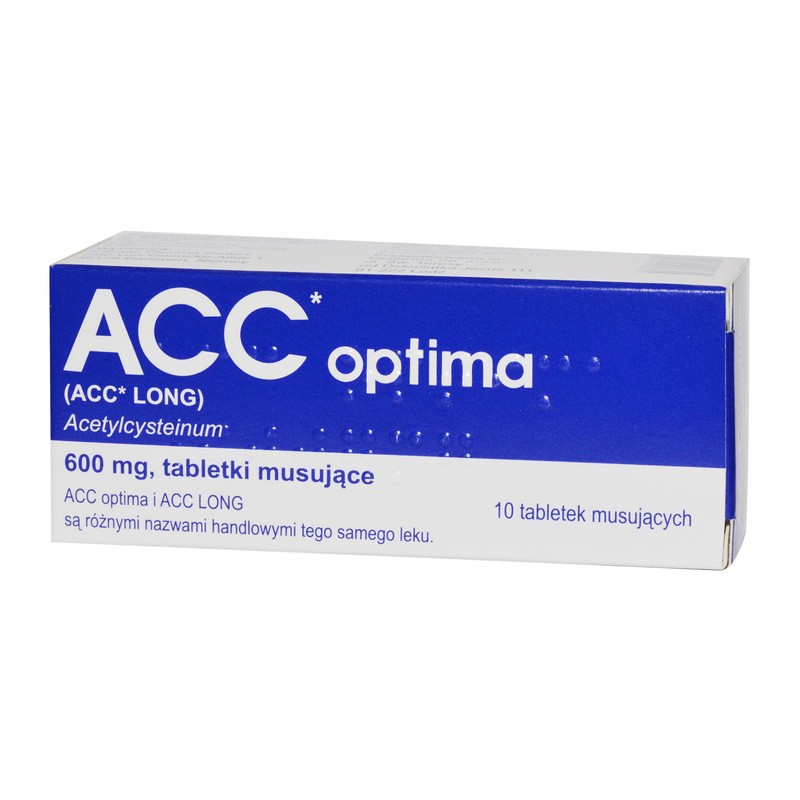 ACC optima, 600 mg, tabletki musujące, 10 szt. (import równoległy ...
