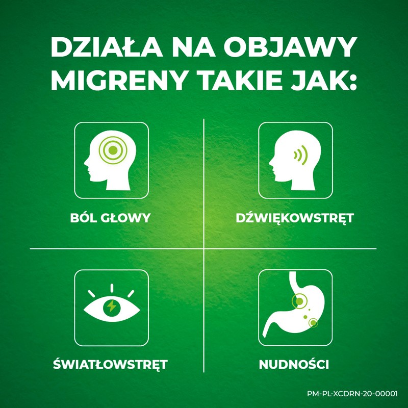 Excedrin MigraStop, 250 mg + 250 mg + 65 mg, tabletki powlekane, 10 szt.