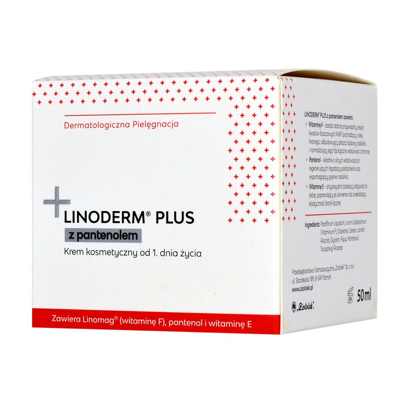 Linoderm Plus, krem z pantenolem, 50 ml - Portal DOZ.pl