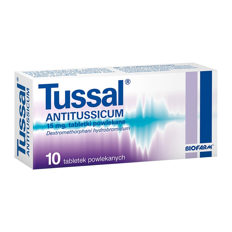 Tussal Antitussicum, 15 mg, tabletki powlekane, 10 szt.