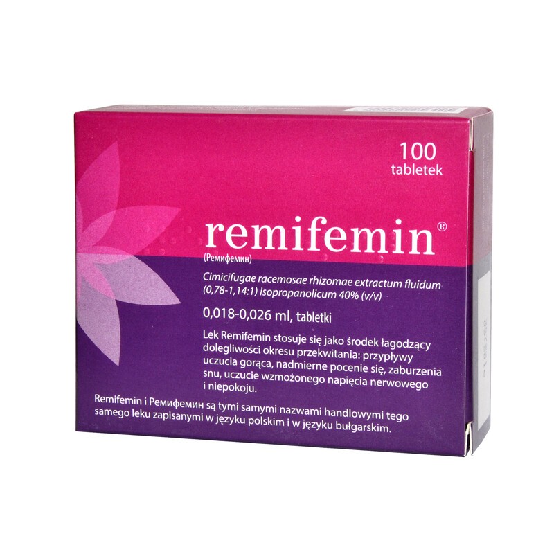 Remifemin, tabletki, 100 szt. (import równoległy, InPharm)