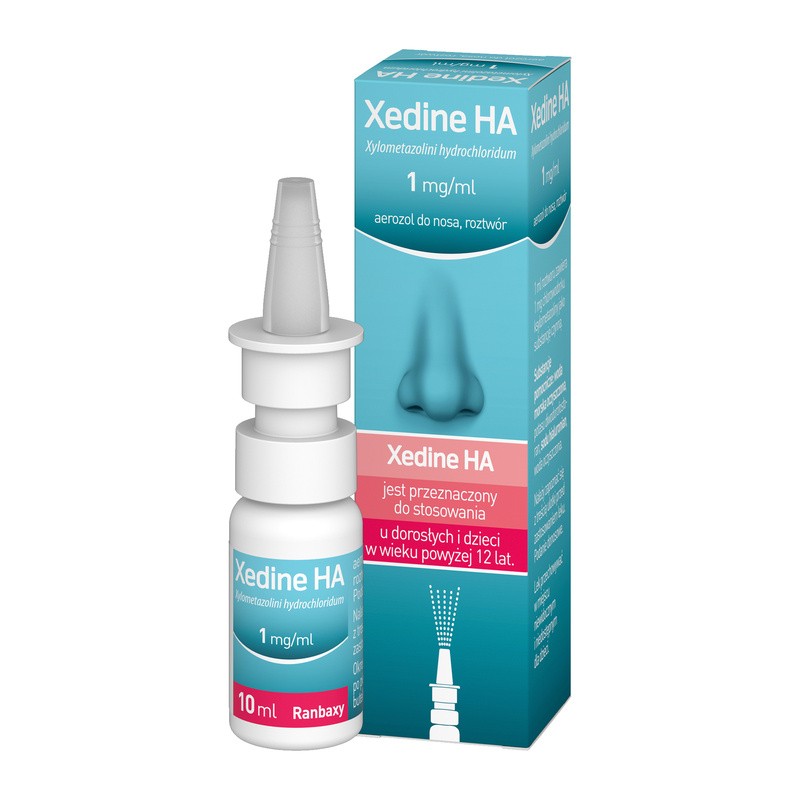 Xedine HA, 1 mg/ml, aerozol do nosa, 10 ml
