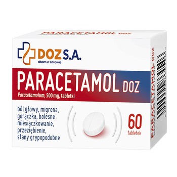 Paracetamol DOZ, 500 mg, tabletki, 60 szt. - Portal DOZ.pl