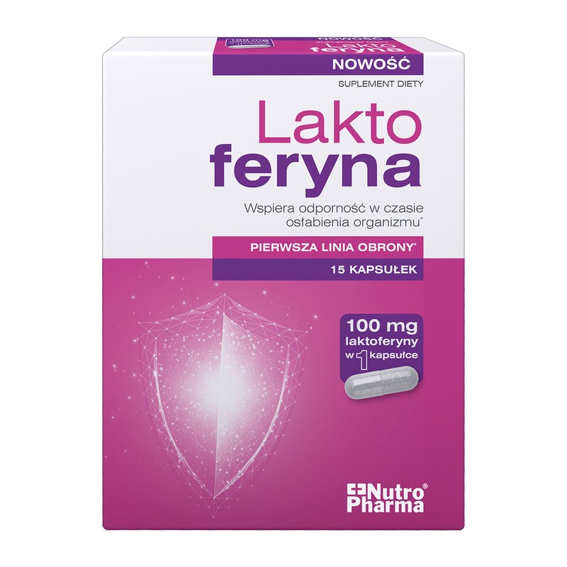 NutroPharma Laktoferyna, kapsułki, 15 szt.