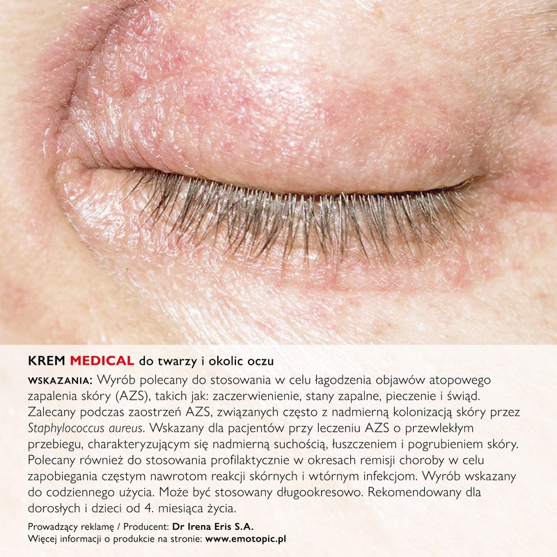 Emotopic Bacteria Control, krem do twarzy i okolic oczu Medical, 50ml