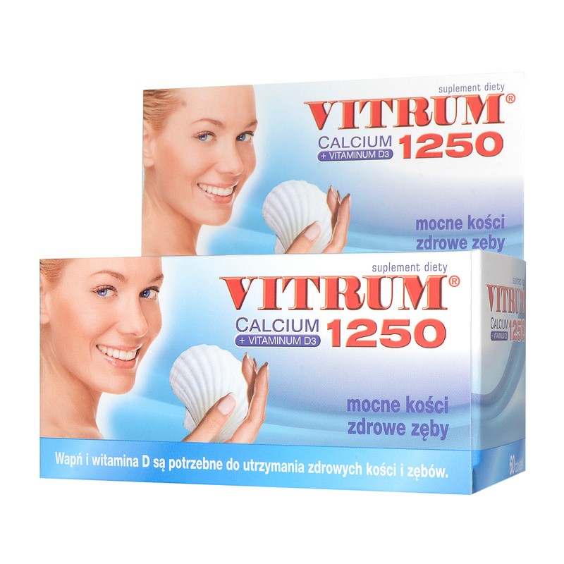 Vitrum Calcium 1250 + Vitaminum D3, tabletki, 60 szt.