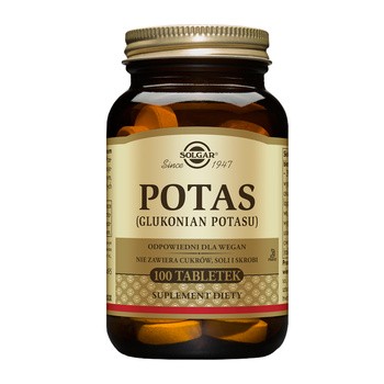 Solgar Potas, tabletki, 100 szt. - Portal DOZ.pl