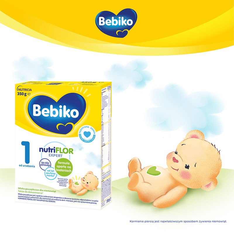 Bebiko 1 NUTRIflor Expert, mleko początkowe dla niemowląt, od urodzenia ...