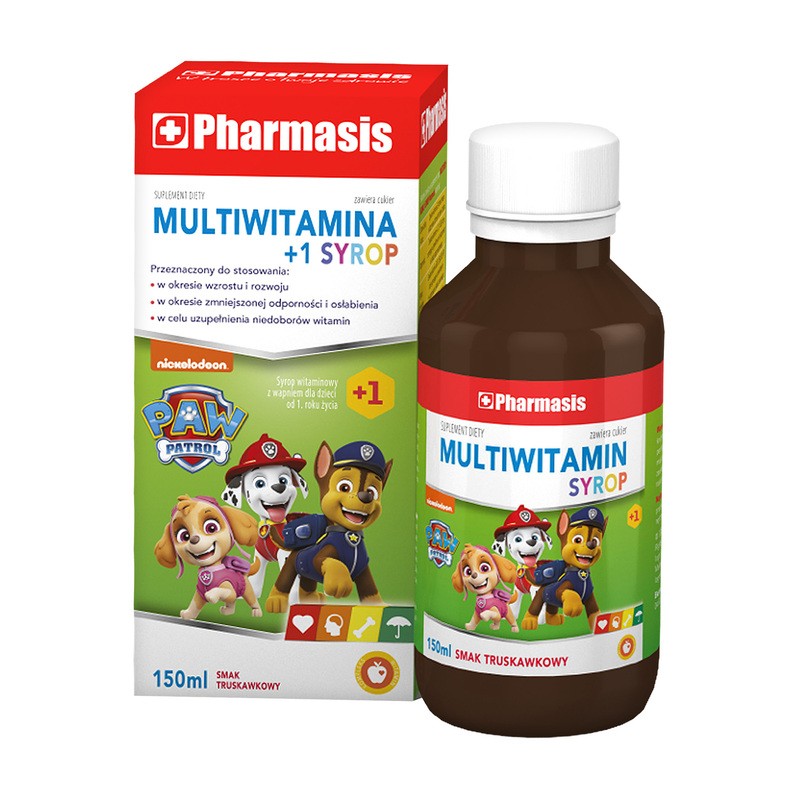 Multiwitamina 1+ Psi Patrol Pharmasis, syrop, 150 ml