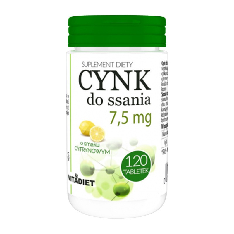Cynk do ssania, 7,5 mg, tabletki, 120 szt.