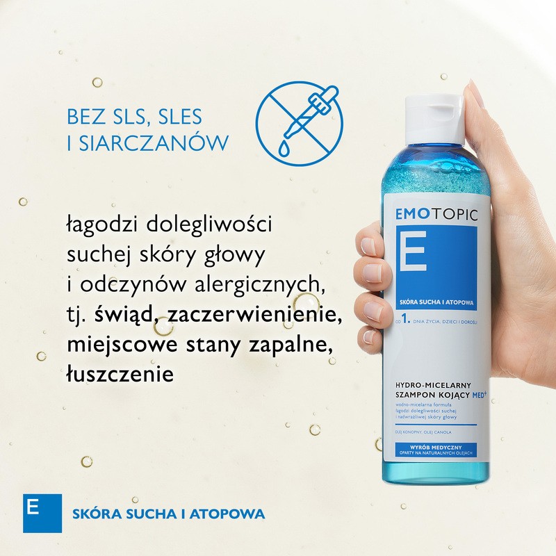 Emotopic, przeciwświądowy preparat kojący MED+, 150 ml