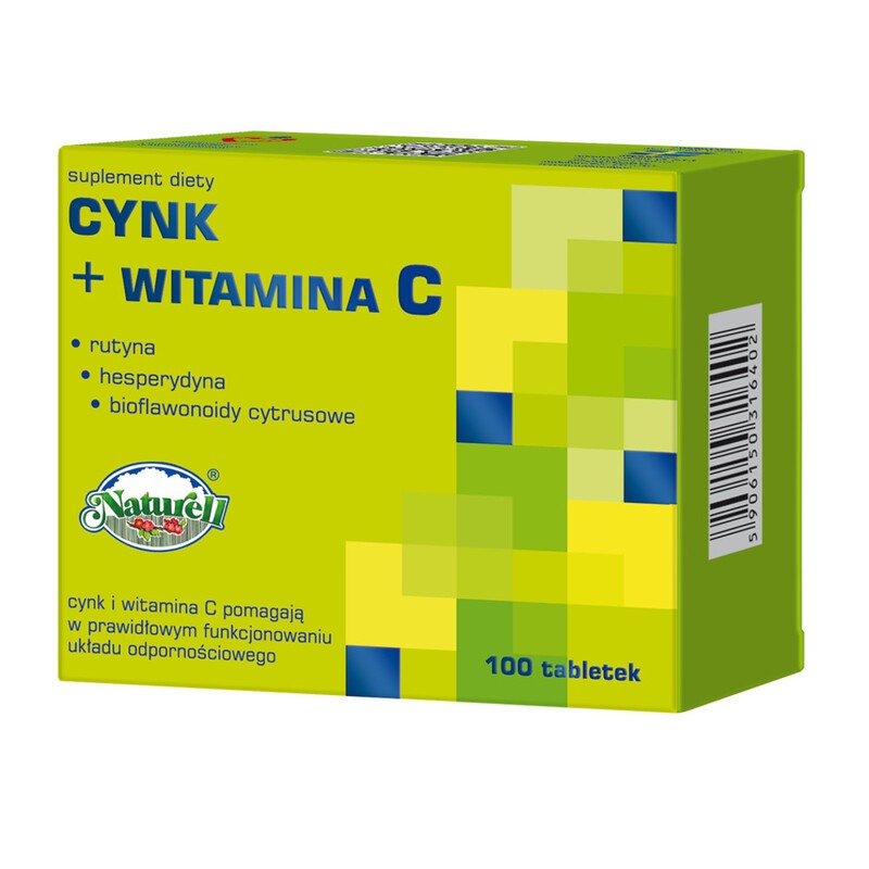 Cynk + Witamina C, tabletki, 100 szt.