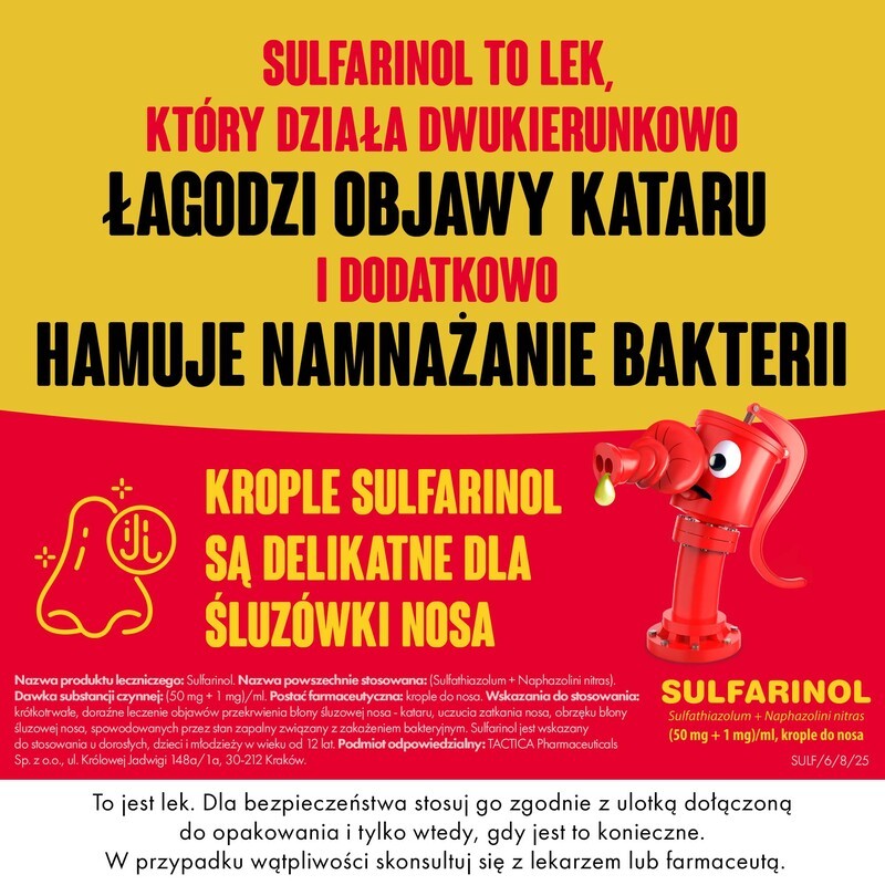 Sulfarinol, krople do nosa, 20 ml