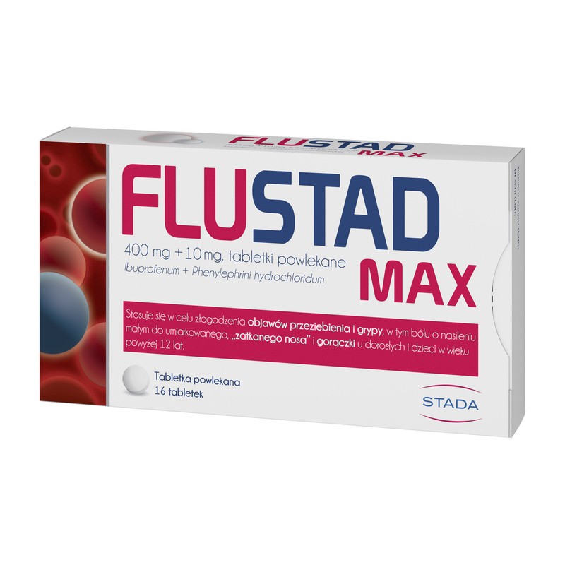 Flustad Max, 400 mg +10 mg, tabletki powlekane, 16 szt.