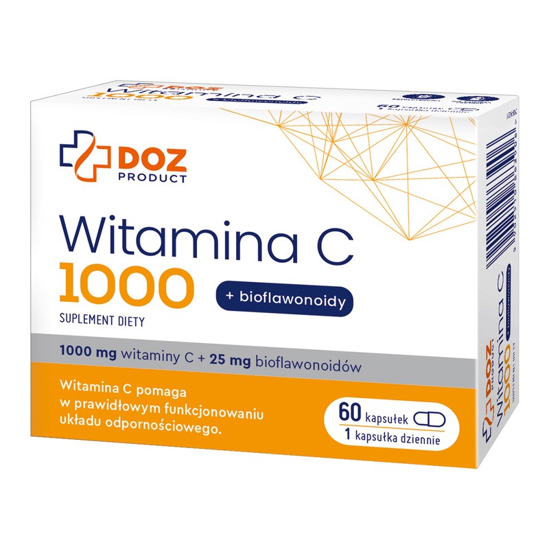 DOZ Product Witamina C 1000 + bioflawonoidy, kapsułki, 60 szt.