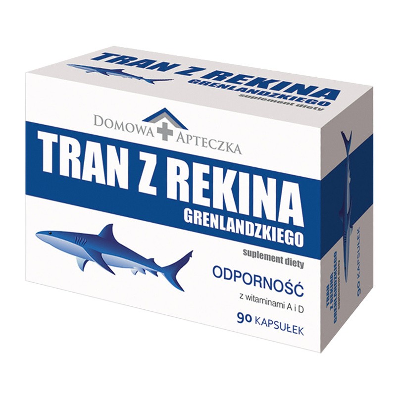 Domowa Apteczka, kapsułki, tran z rekina grenlandzkiego z witaminą A i ...