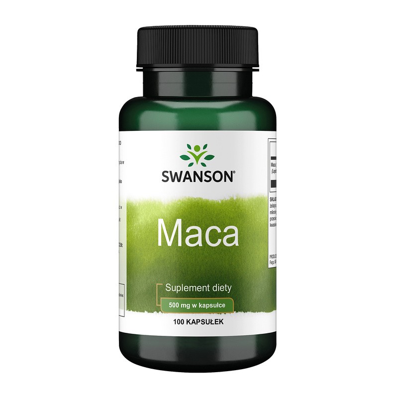 Swanson Maca, 500 mg, kapsułki, 100 szt.