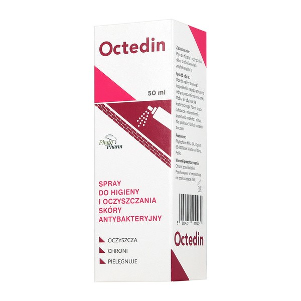 Octedin, spray do pielęgnacji i ochrony skóry, antybakteryjny, 50 ml