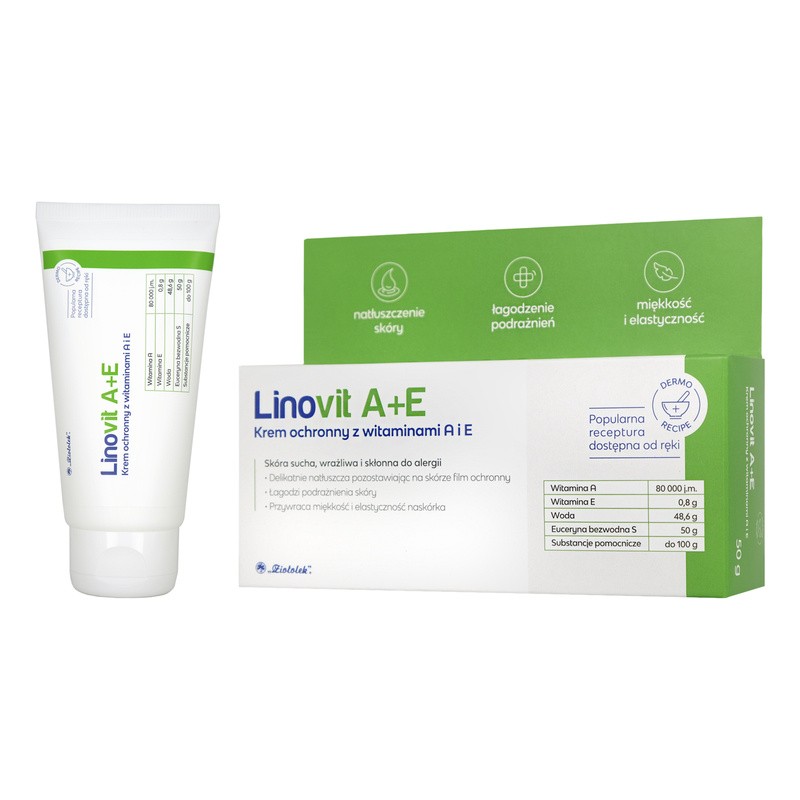 Linovit A+E, krem ochronny z witaminami A i E, 50 g - Portal DOZ.pl