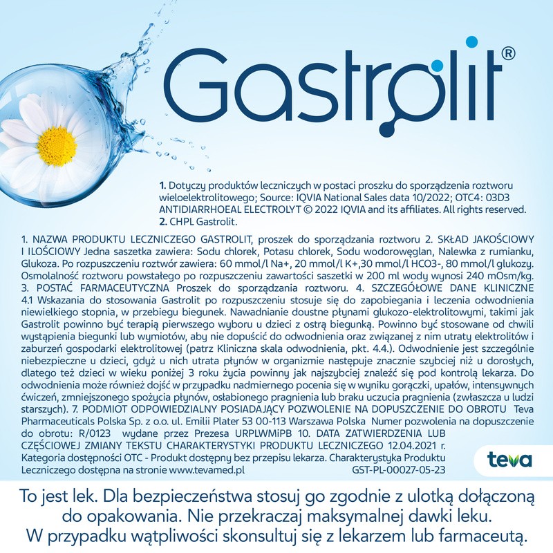 Gastrolit, proszek do przygotowania roztworu, 4,15 g x 14 sasz.