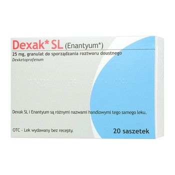 Dexak SL, 25 mg, granulat do sprządzania roztworu doustnego w ...