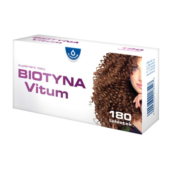 Biotyna Vitum, tabletki, 180 szt.