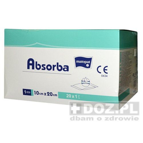 Kompresy jałowe Absorba, 10 x 20 cm, 20 szt