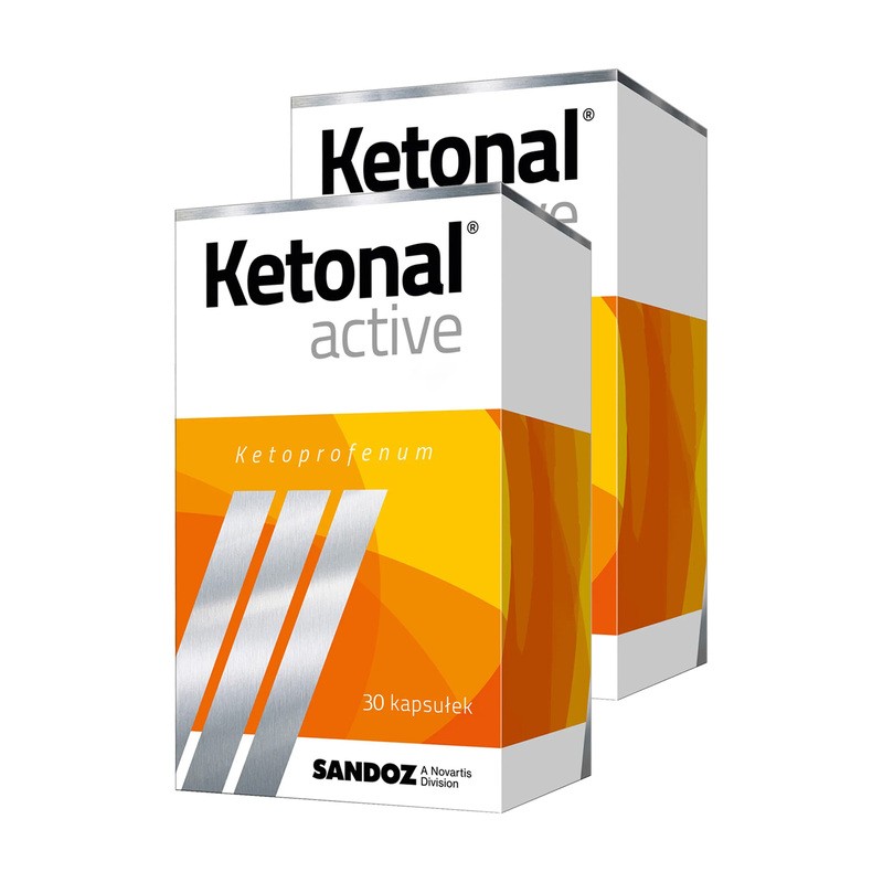 Zestaw 2x Ketonal Active, 50 mg, kapsułki twarde, 30 szt.