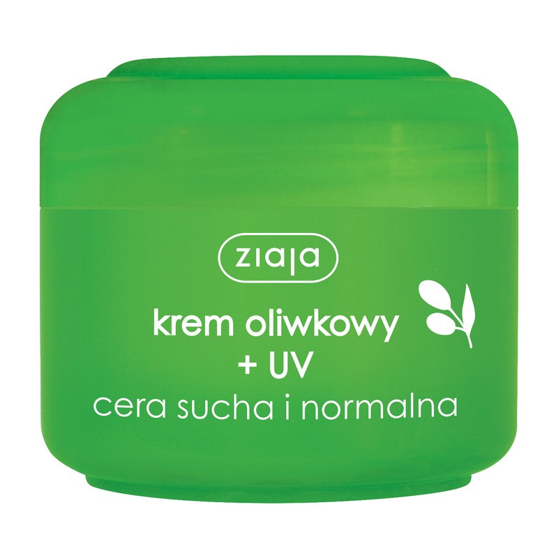 Ziaja, krem oliwkowy + UV, cera sucha i normalna, 50 ml