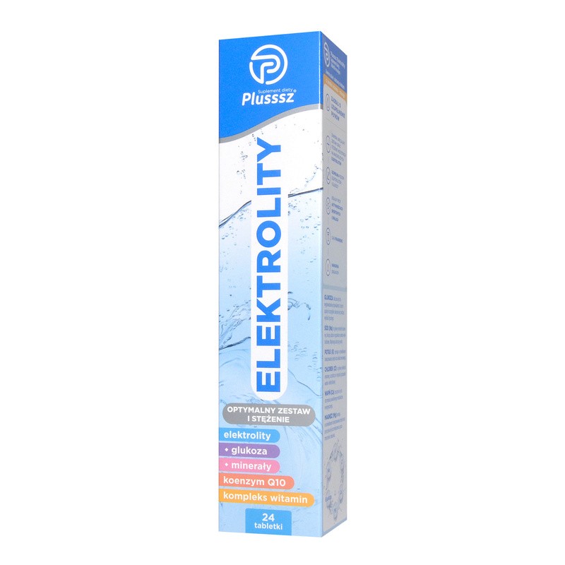 Plusssz Elektrolity, tabletki musujące, 24 szt.
