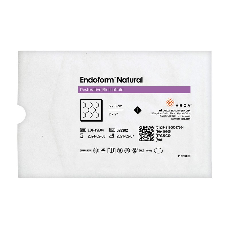 Endoform Natural, opatrunek z nacięciami, 5 cm x 5 cm, 1 szt. (z ...