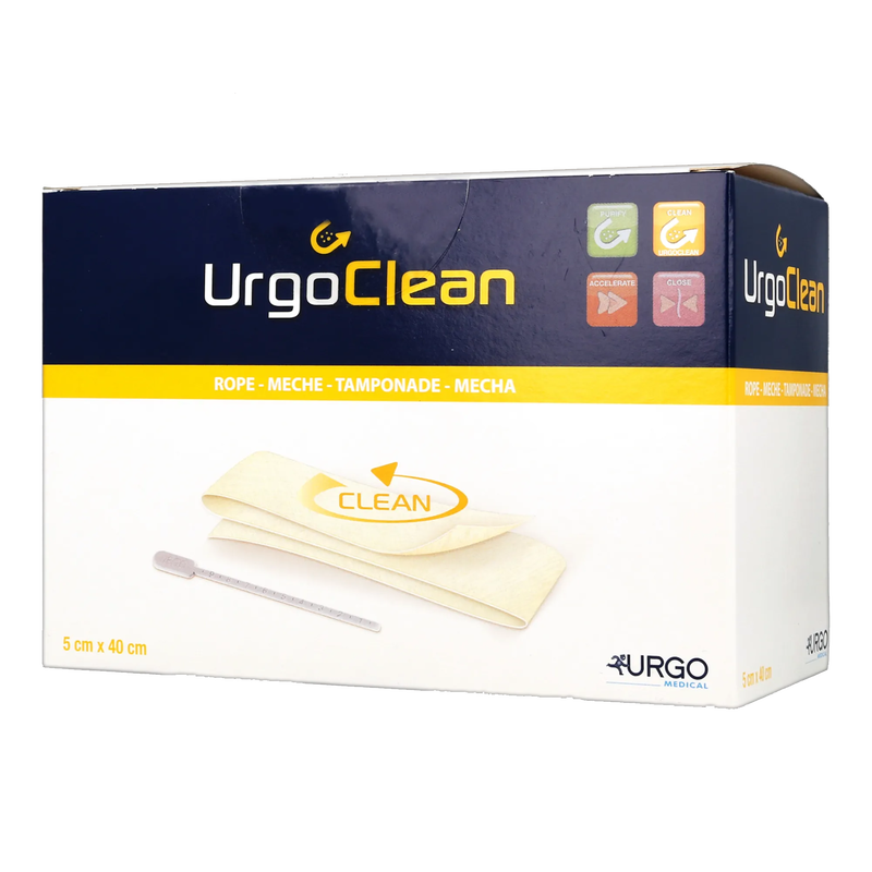 UrgoClean ROPE, opatrunek, 5 cm x 40 cm, 1 sztuka (z opakowania 5 sztuk)