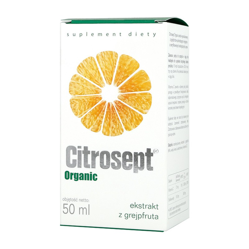 Citrosept Organic, krople, 50 ml