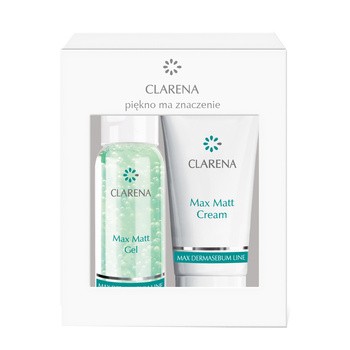 Zestaw Promocyjny Clarena Max Matt, mini żel matujący, 30 ml + mini ...
