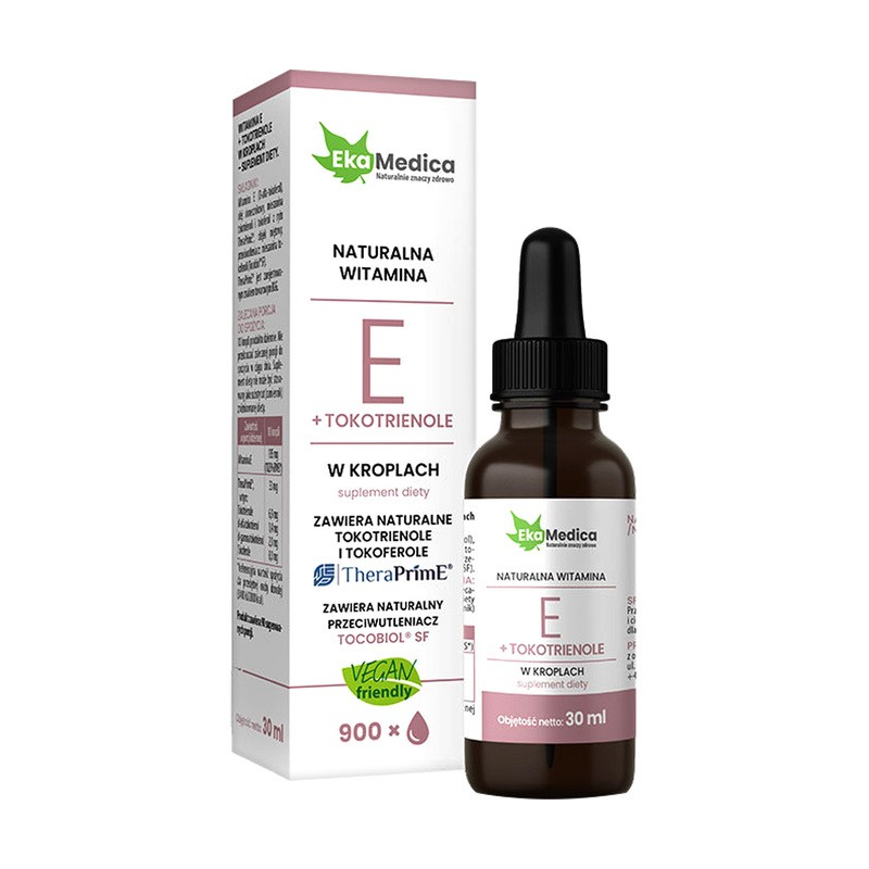 Witamina E + Tokotrienole, krople, 30 ml