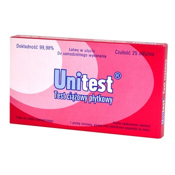 Unitest, test ciążowy, płytkowy, 1 szt.