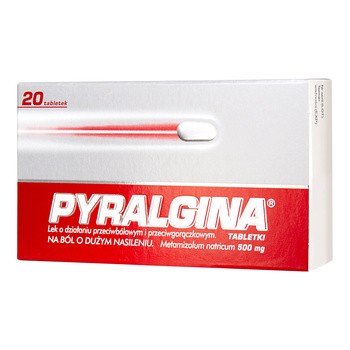 Pyralgina, 500 mg, tabletki, 20 szt. - Portal Dbam o Zdrowie