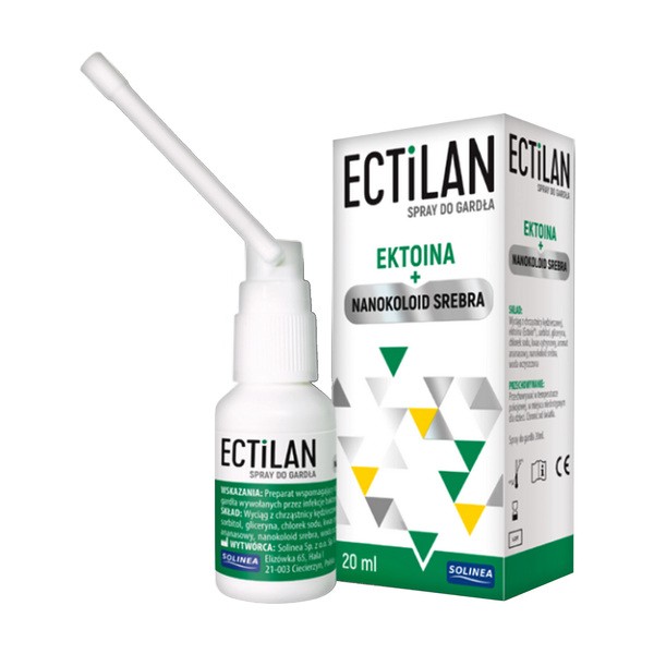 Ectilan, spray do gardła, 20 ml