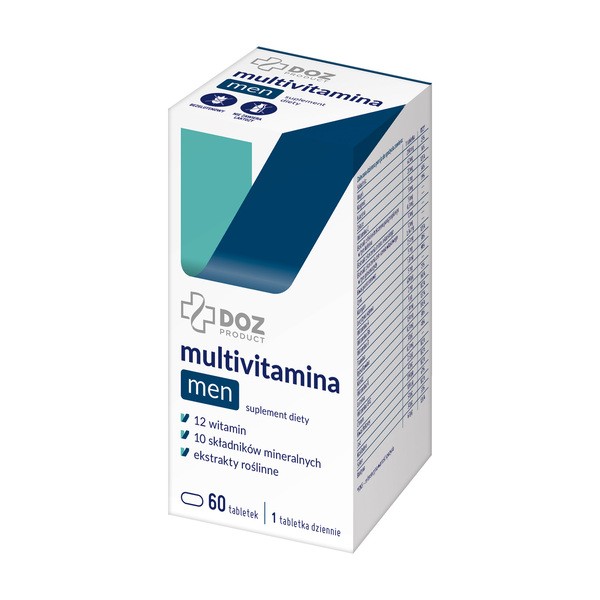 DOZ Product Multivitamina Men, tabletki powlekane, 60 szt.