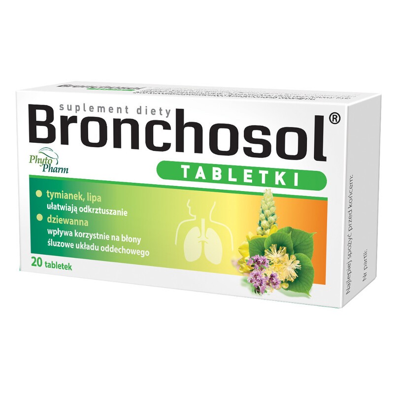 Bronchosol, tabletki, 20 szt.