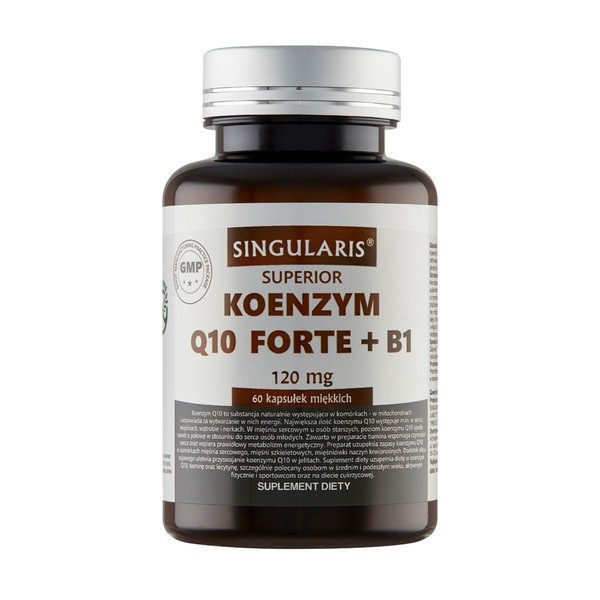 Singularis Koenzym Q 10 forte + B1 Superior, kapsułki miękkie, 60 szt.