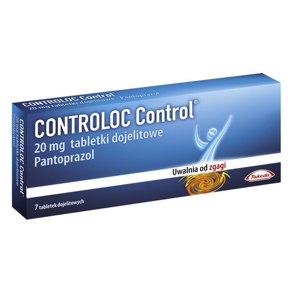 Controloc Control, 20 mg, tabletki dojelitowe, 7 szt.