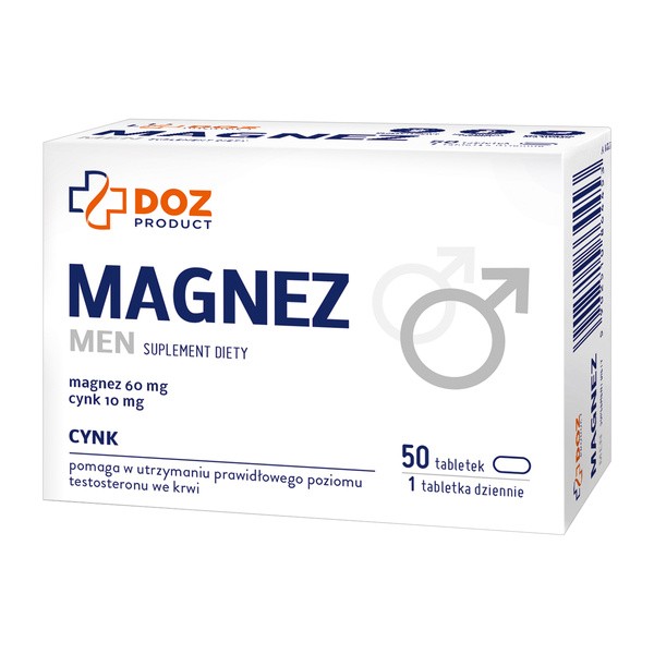 DOZ Product Magnez Men, tabletki powlekane, 50 szt.