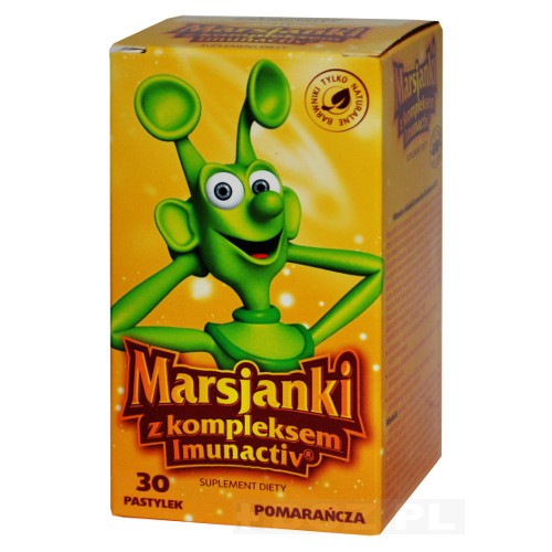Marsjanki, pastylki o smaku pomarańczowym imunactiv, 30 szt