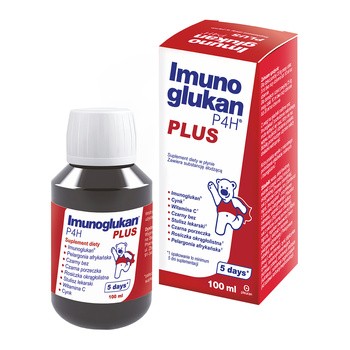 Imunoglukan P4H Plus, płyn, 100 ml - Portal DOZ.pl