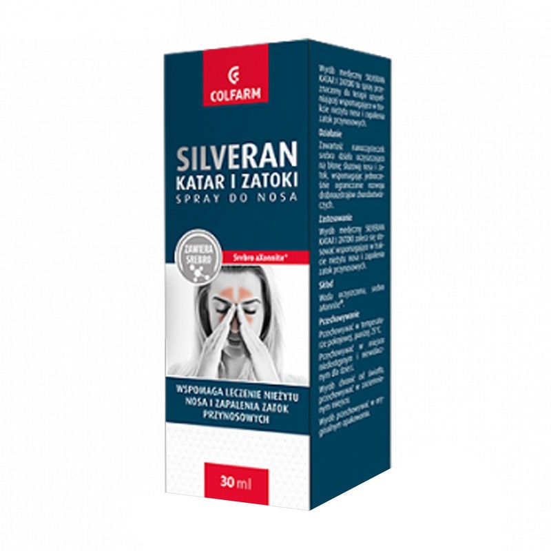 Silveran Katar i Zatoki, spray do nosa, 30 ml