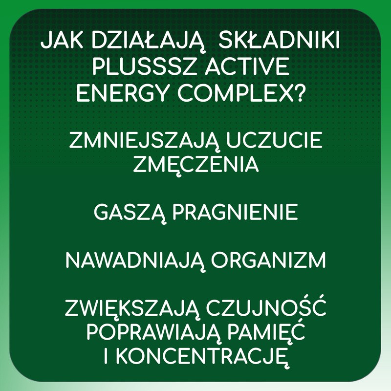 Plusssz Active 100% Energy Complex, tabletki musujące, 20 szt.