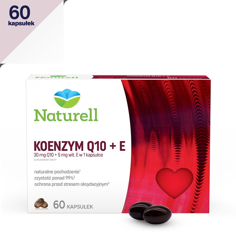 Naturell Koenzym Q10 + E, kapsułki, 60 szt.